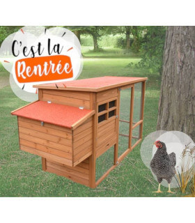Swan-nid poulailler design moderne en HPL, idéal 4 poules.